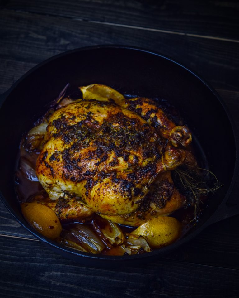 Roasted Yard Bird - Food is Love Made Edible